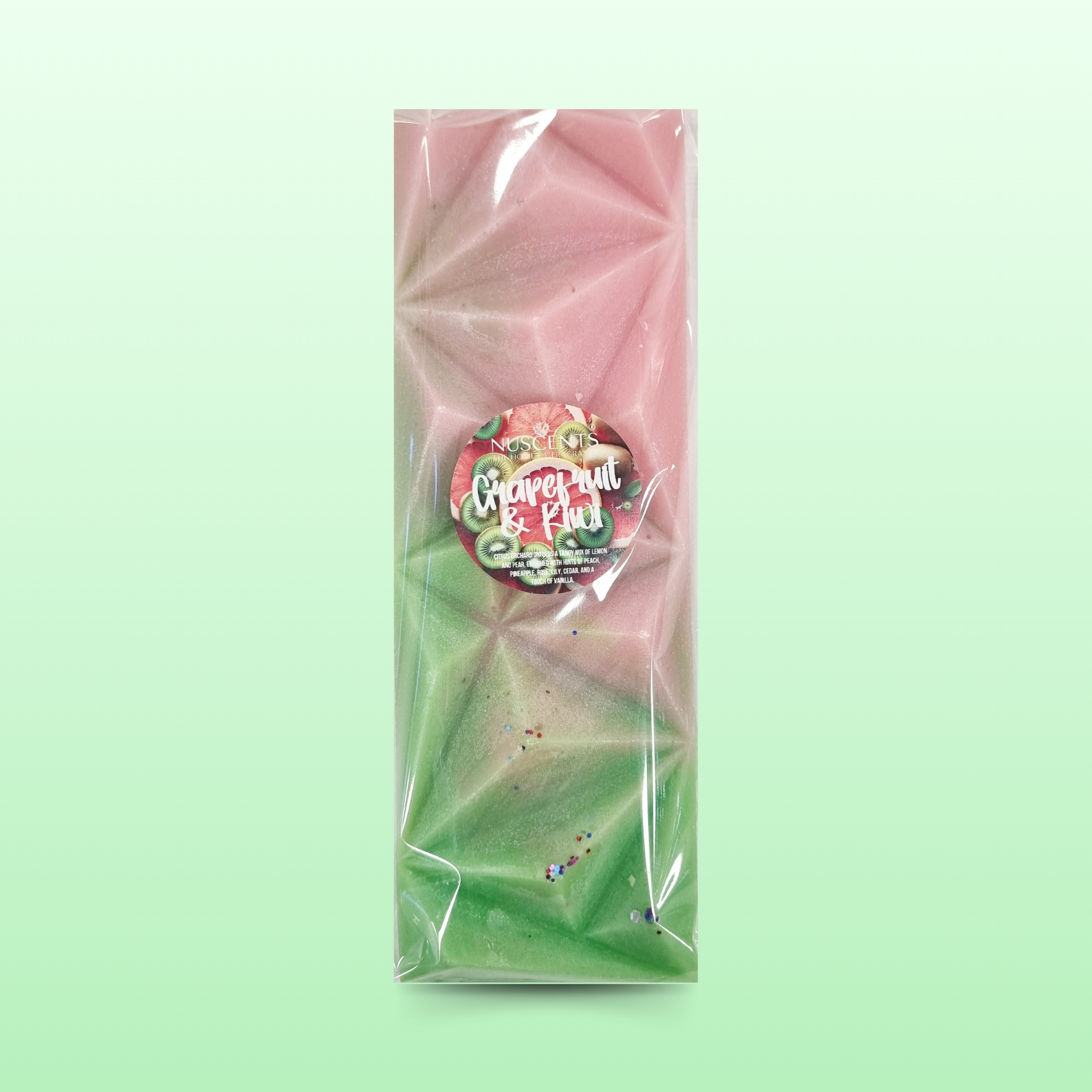LIMITED EDITION Grapefruit & Kiwi Wax Melt Snap Bar XL | Nuscents